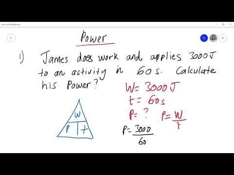 Calculating Power, Work and Time - YouTube