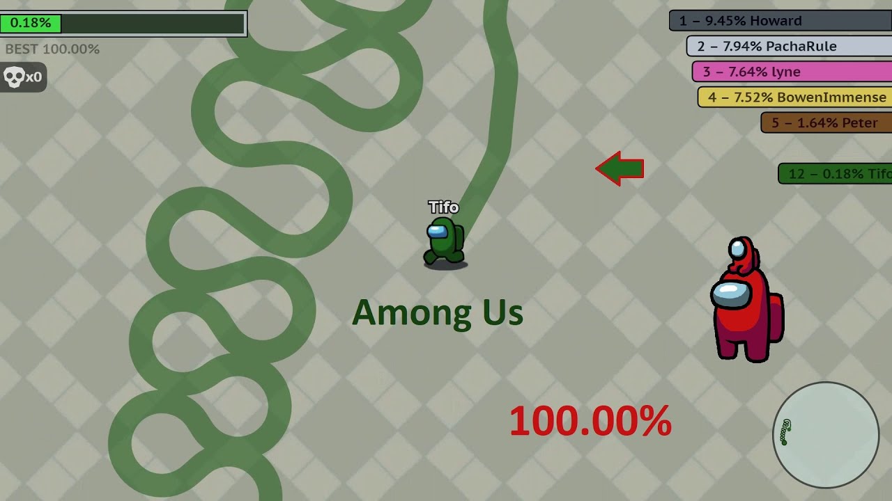 Paper.io 2 [Amogus.io] Map Control: 100.00% Among Us - YouTube