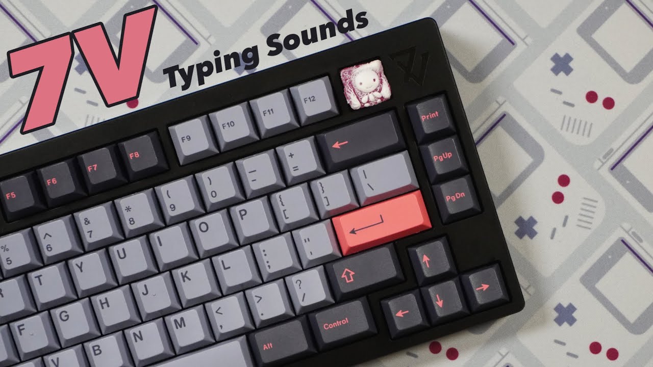 7V by Gok with Cherry MX Retooled Blacks Typing Sounds - YouTube