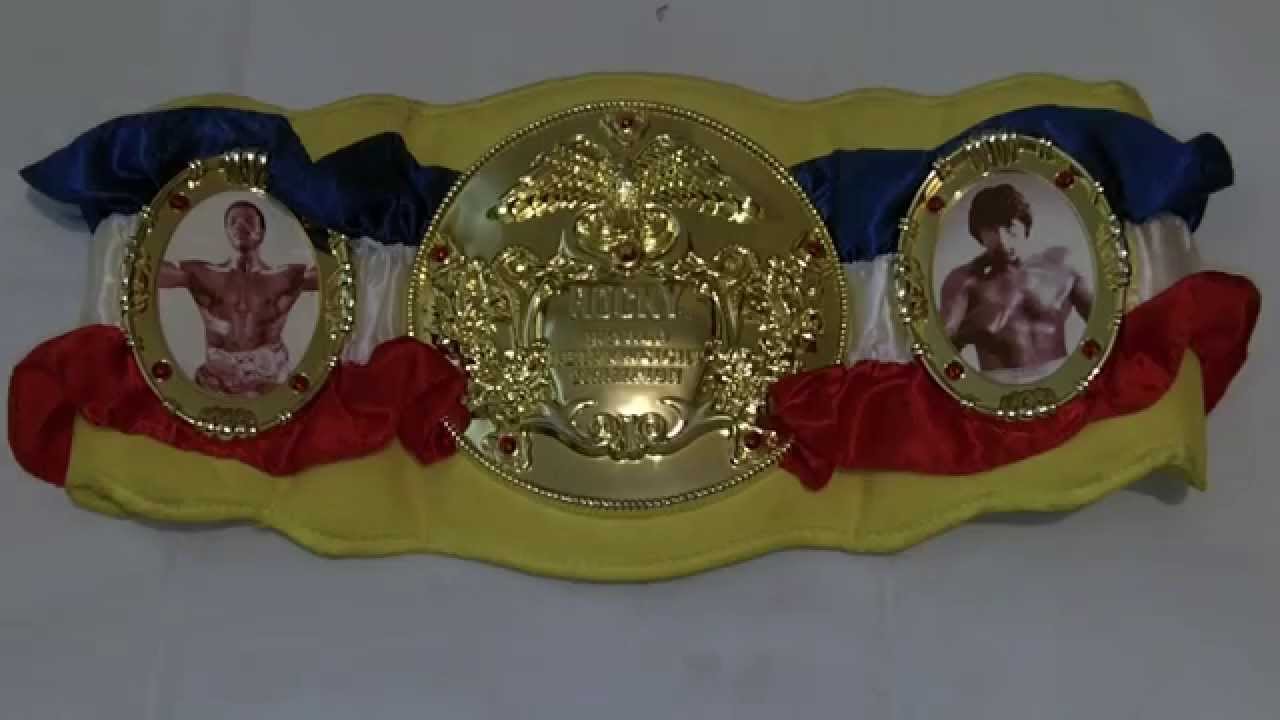 Rocky movie jakks pacific replica boxing belt & wwe wrestling belts ...