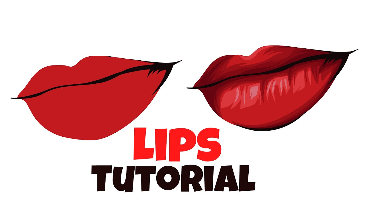 How To Make Vector LIPS Like pro | Vector Art - YouTube