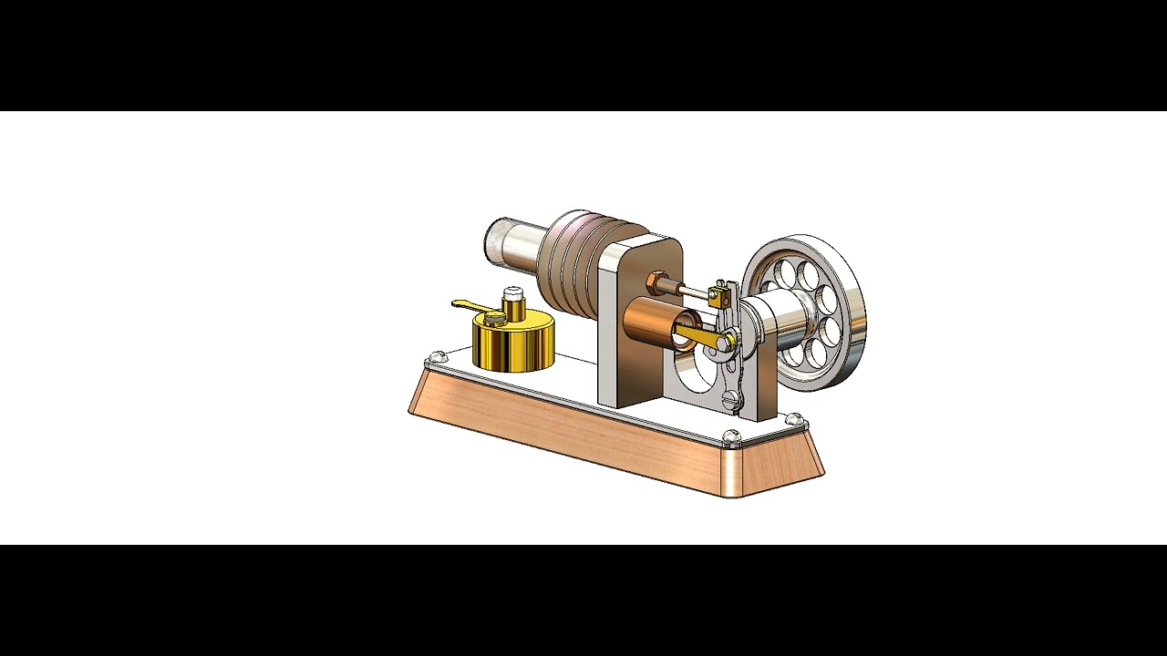 AN AIR-COOLED HOT-AIR ENGINE (STIRLING ENGINE) - YouTube