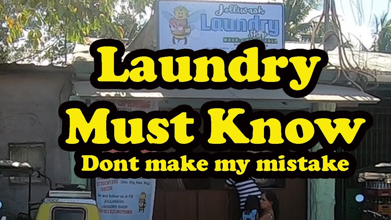 Laundry in the Philippines - mistake to avoid - YouTube
