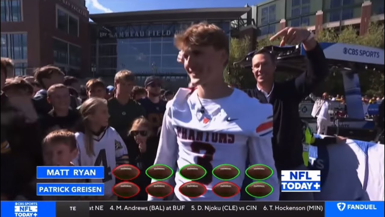 Patrick Greisen vs. Matt Ryan Throwing Competition - YouTube