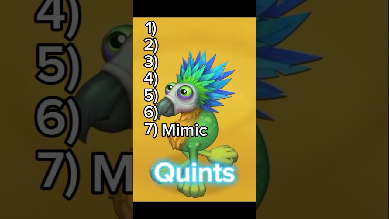 My Singing Monsters Quint Element Ranking #meme #mysingingmonsters #msm ...