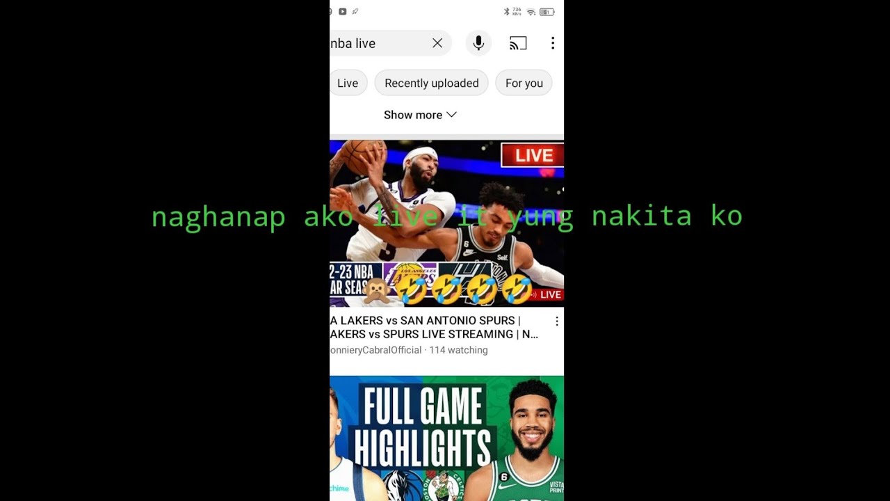 NBA live..kala ko tao kingkoy pala😂😂😂😂🤣🤣🙊🙊 - YouTube