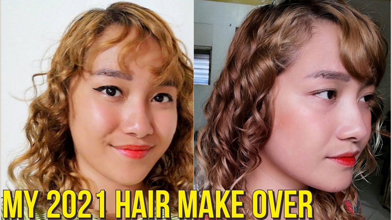 2021 Curly Wavy Hair Make Over by Ric D Salon Lapulapu - YouTube