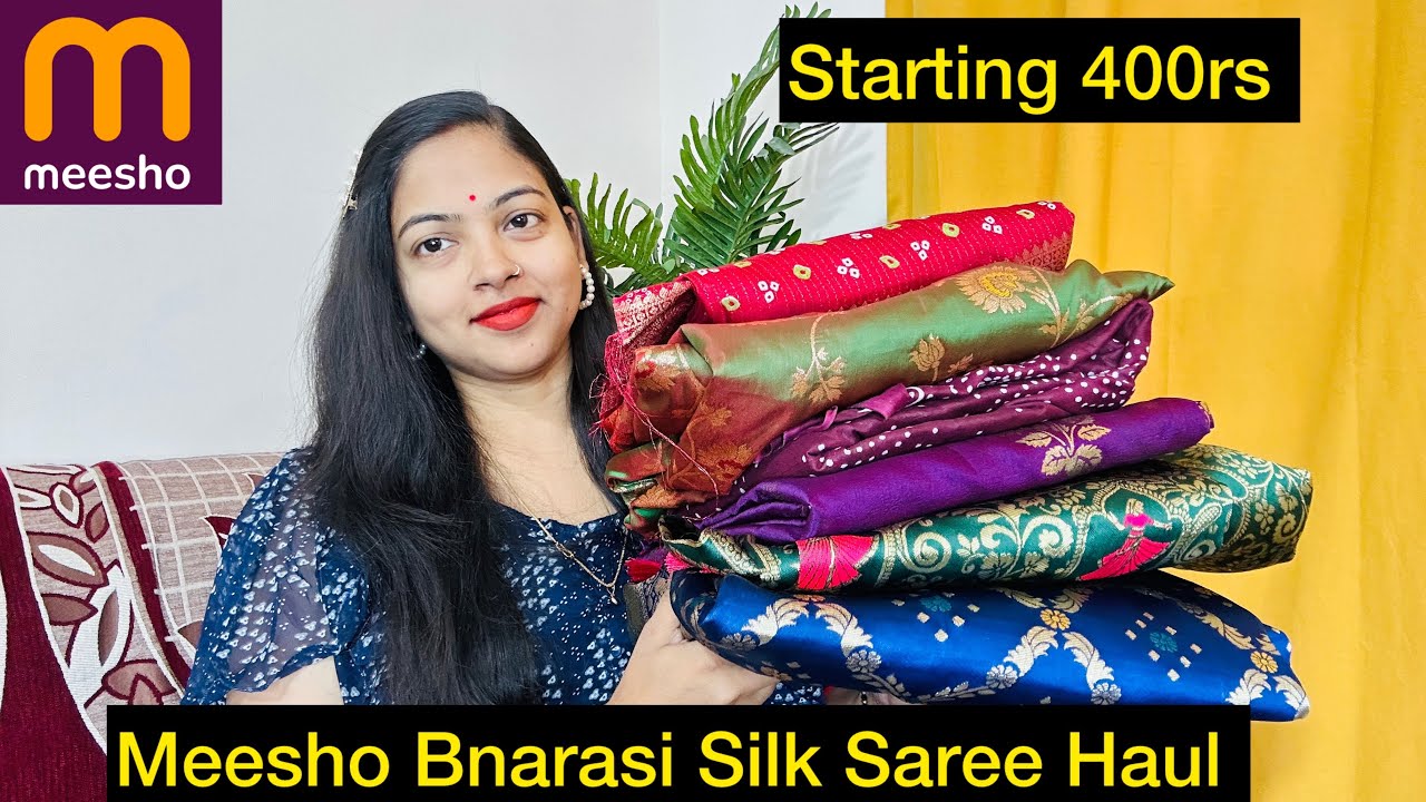 *Huge* Meesho Saree Haul |Tryon |Honest Review |Affordable Saree # ...