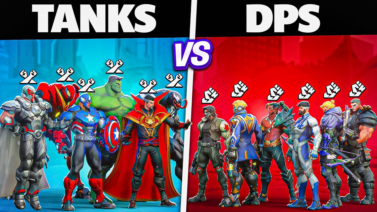 6 TANKS vs 6 DPS in Marvel Rivals... Who wins?! - YouTube