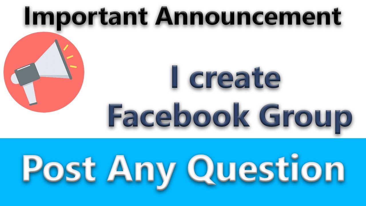 Important Announcement | I Create A Facebook Now you can ask Any ...