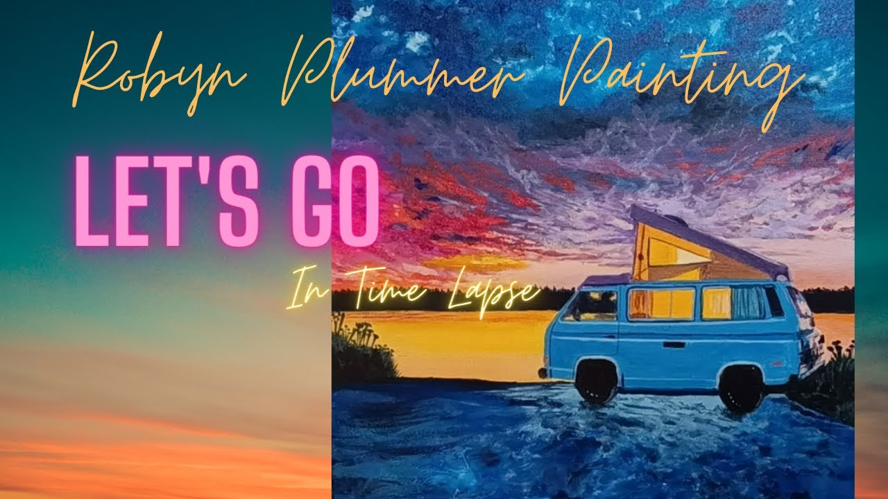 Let's Go/An Acrylic Painting/ Summer Collaboration - YouTube
