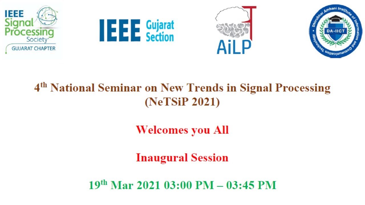 NeTSiP 2021 Inauguration - YouTube