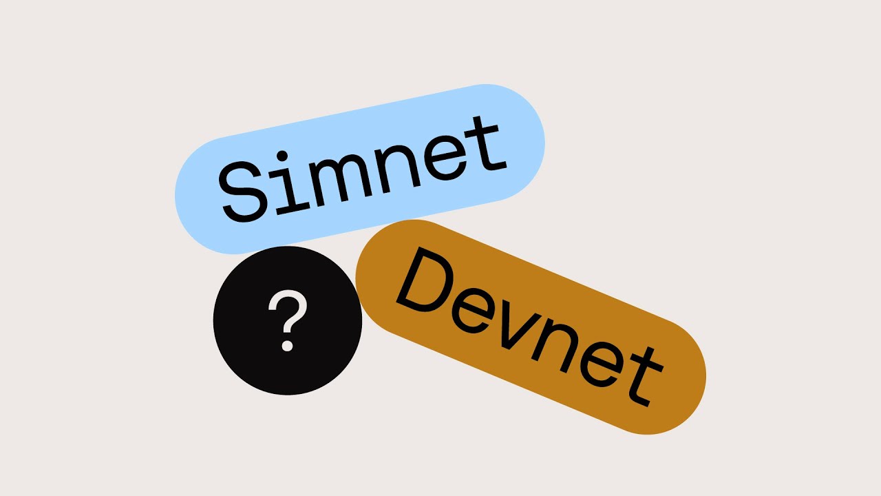 Simnet vs. Devnet. What Are They? And When to Use Them? - YouTube