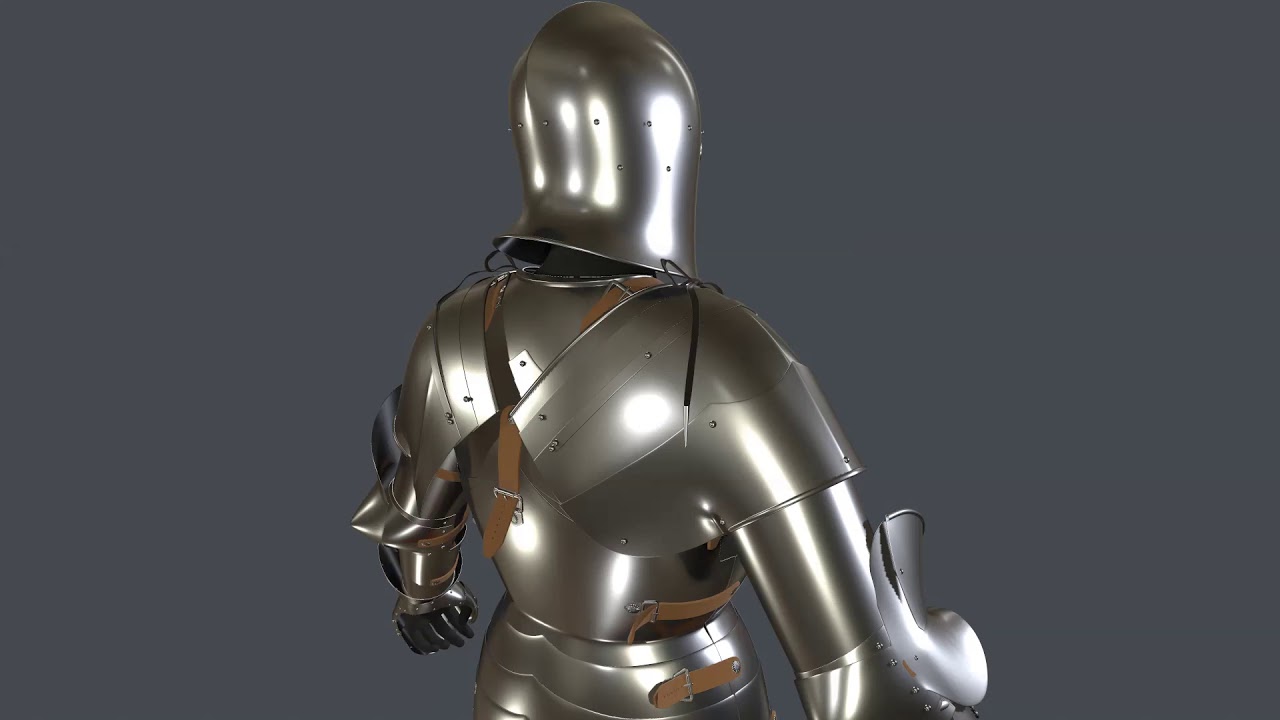 15th century Milanese "AVANT" armour. - YouTube