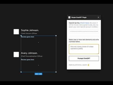 ChatGPT for Figma Plugin - YouTube