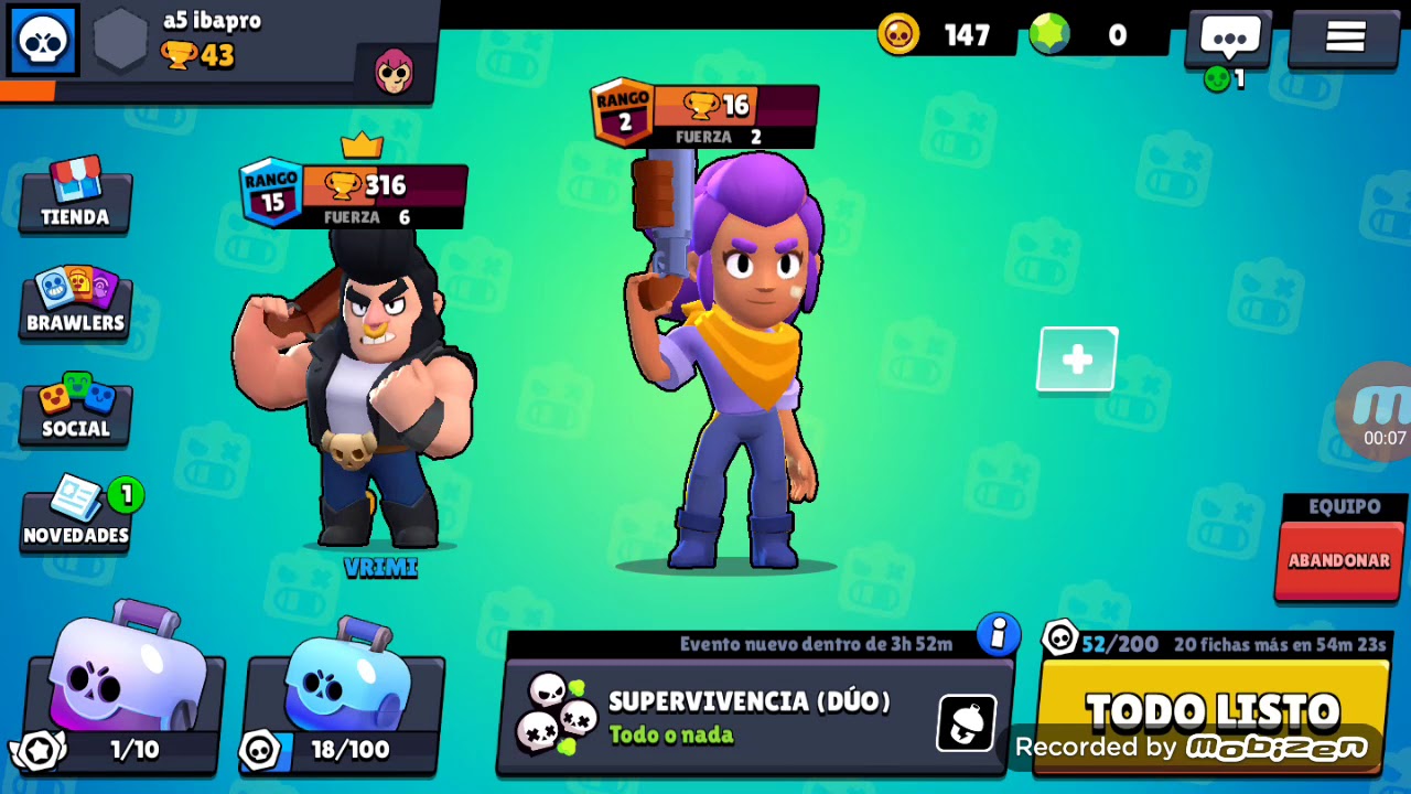 Otra Partida mas con Marco en brawl stars - YouTube