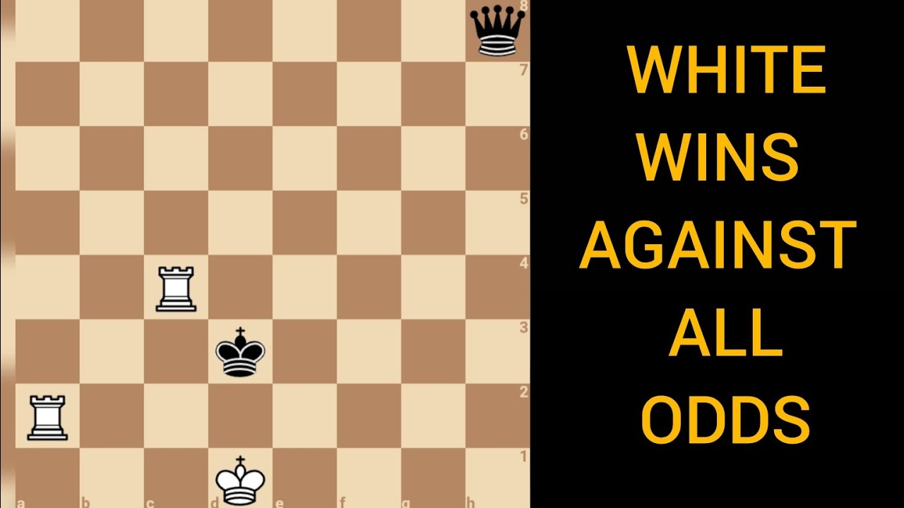 WHITE TO WIN AGAINST ALL ODDS, Tricky endgame chess puzzle - YouTube