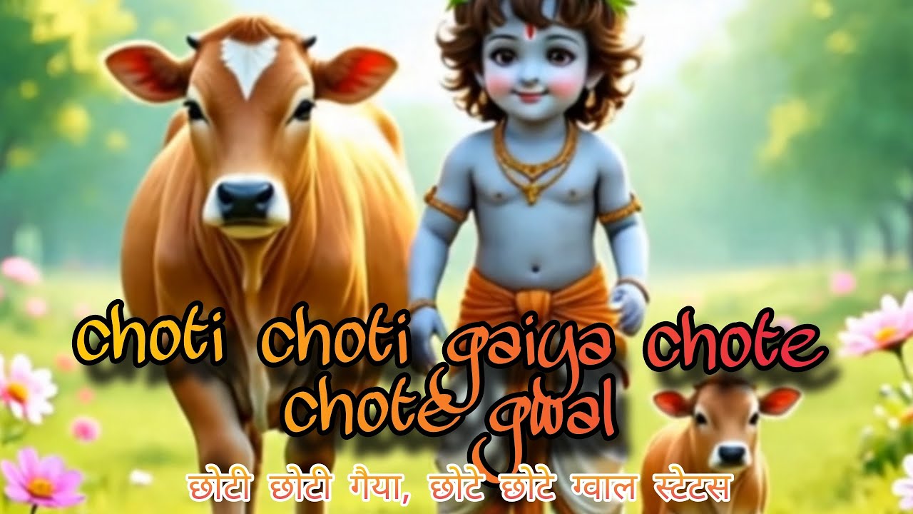 choti choti gaiya chote chote gwal |छोटी छोटी गैया, छोटे छोटे ग्वाल ...