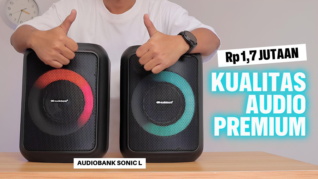 SUARA SUPER NYARING! Speaker Aktif Bluetooth Buat Party Dimana Aja ...