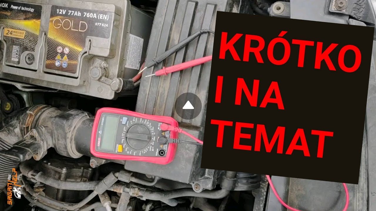 Jak sprawdzić ładowanie w aucie czy ładuje alternator multimetrem ...
