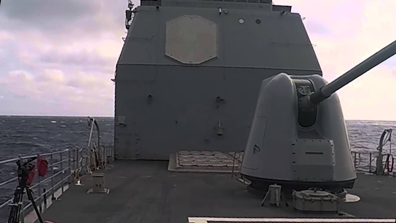 Group of Six US Navy AEGIS Vessels Fire SM-2 Surface to Air Missiles ...