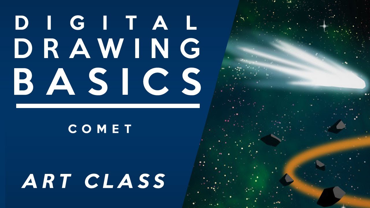 Digital Drawing Basics - How To Draw A Comet - YouTube