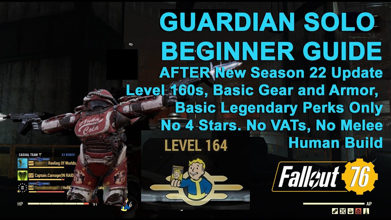 Fallout 76: Beginner's Guide to Solo the ENO6 Guardian at Low Levels with Basic Gear - Level ...