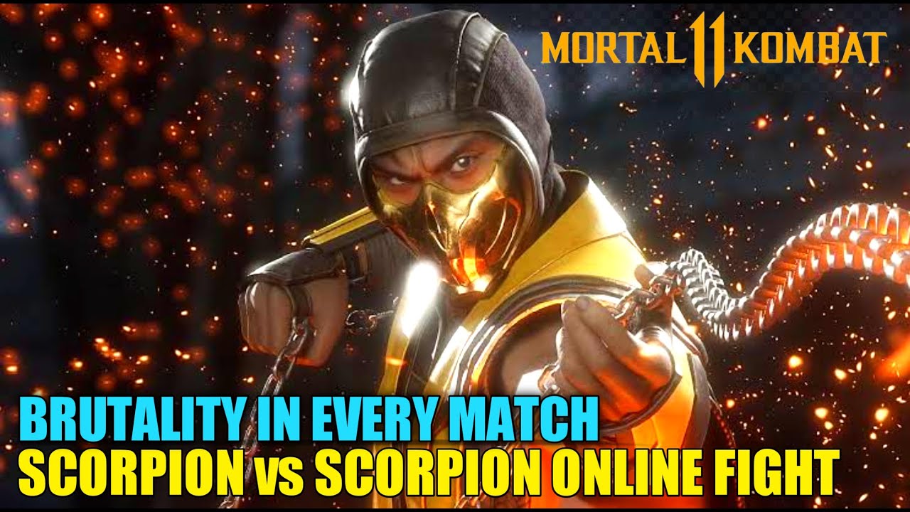 Scorpion vs Scorpion Online Fight Match in Mortal Kombat 11 - YouTube