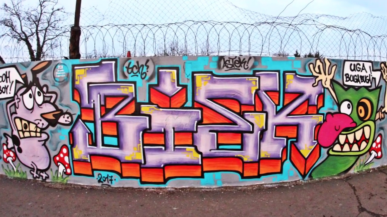 Ooh Boy! Astek feat. Courage the cowardly dog / Timelapse Graffiti ...