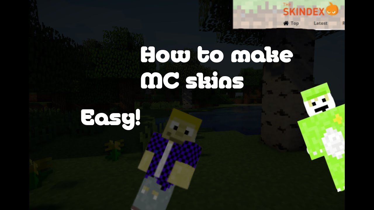 How to make custom minecraft skins Tutorial - YouTube