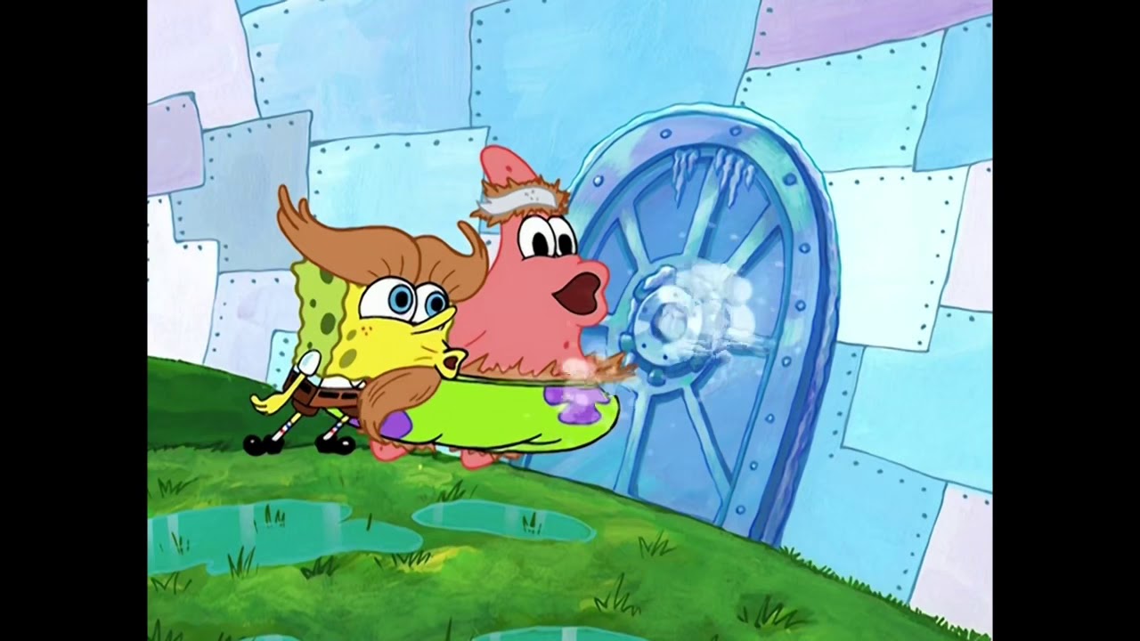 SpongeBob and Patrick Breathing on the Door for 10 Hours - YouTube