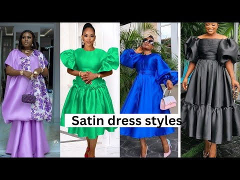 New and latest trends of satin dress styles for corporate and special ...