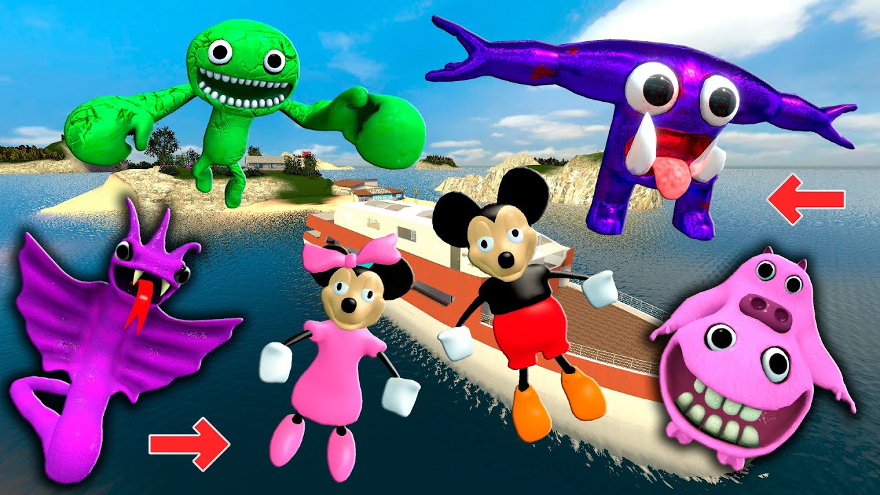 NEW 3D SANIC CLONES MEMES MICKEY MOUSE TEAM GARTEN OF BANBAN 3 ISLAND ...