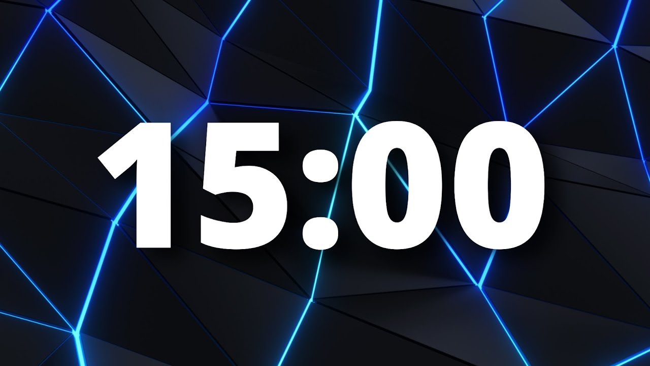 15 Minute Polygonal Abstract Countdown - YouTube