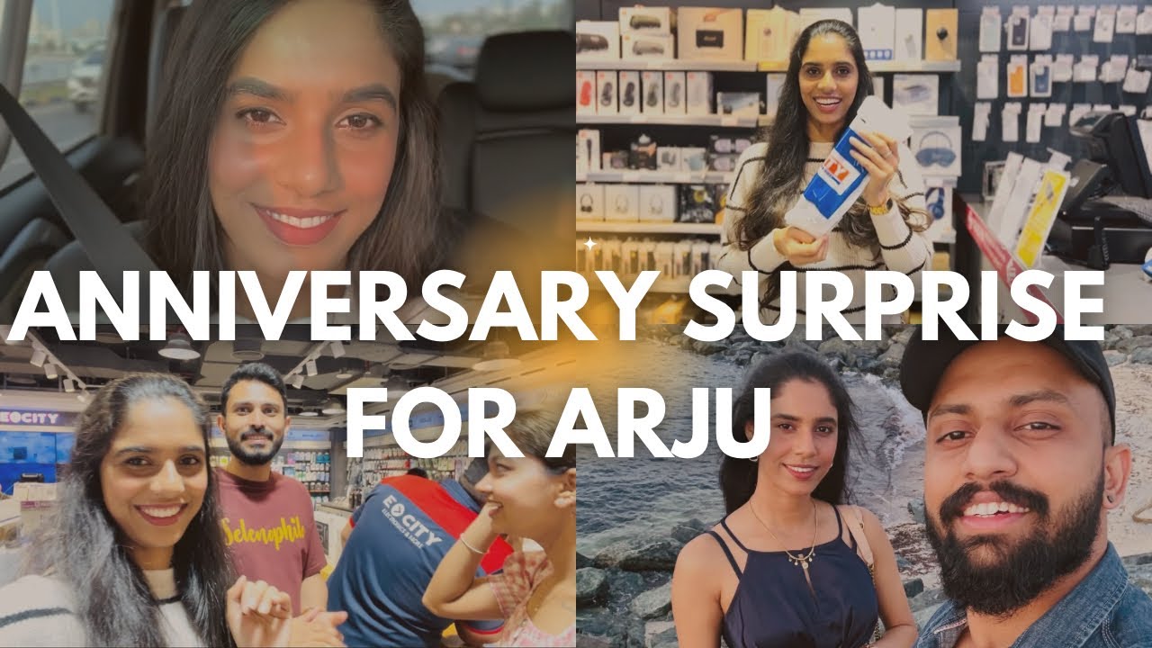 ANNIVERSARY SURPRISE FOR ARJU ️| 3 years of togetherness | Buying Gift ...