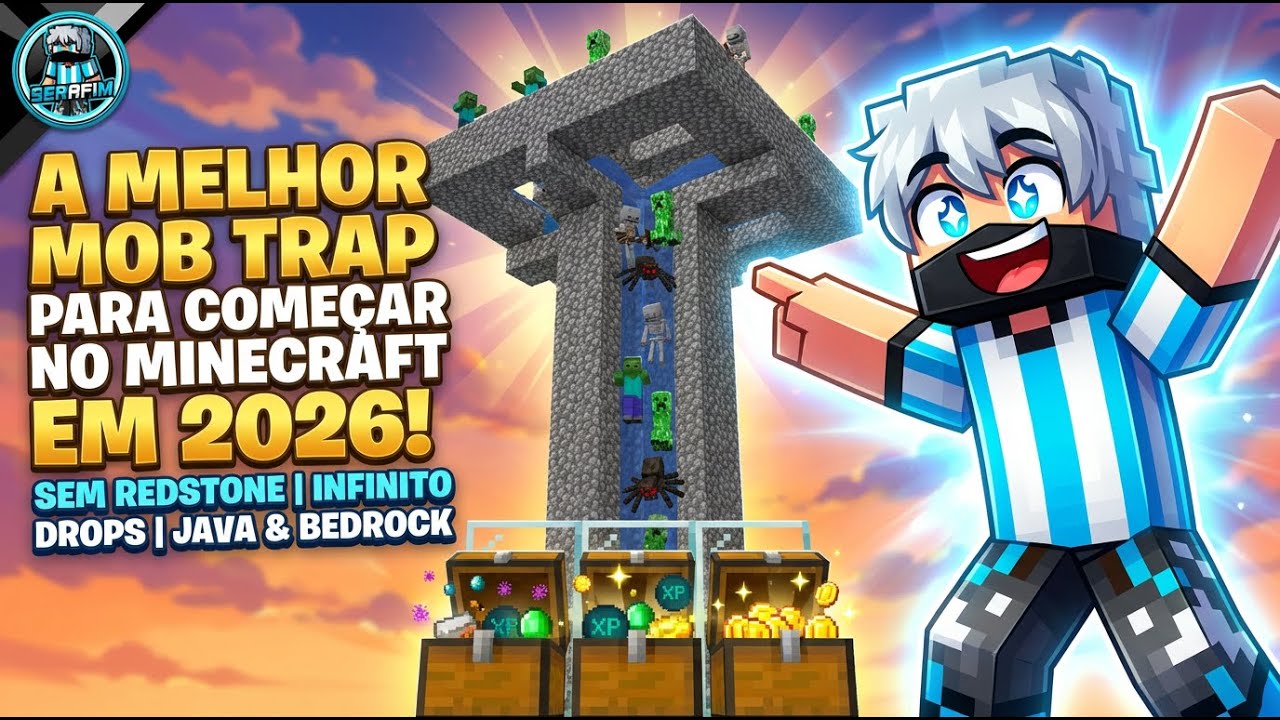 COMO EU FIZ A MELHOR MOB TRAP DO MINECRAFT 1.21 - JAVA E BEDROCK - 2025 ...