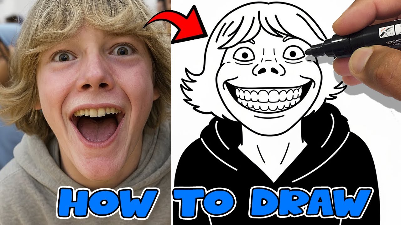 How to Draw 67 Kid ( SCP-067 ) - YouTube