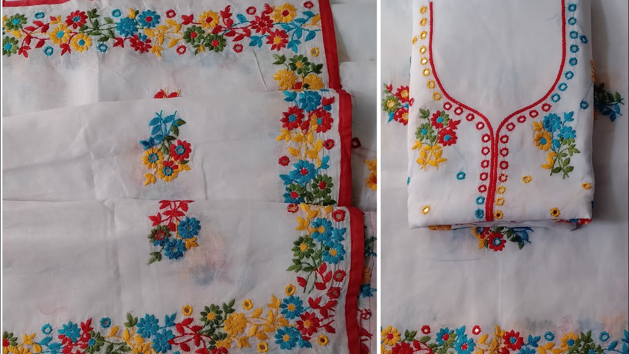 ঈদ কালেকশন। ভাইরাল তিন ফুলের ডিজাইনটি দিয়ে আবারো জামা তৈরি করলাম ...