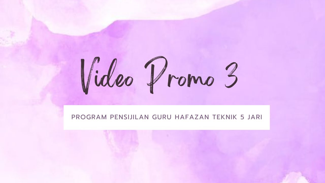 Video Promo 3 - YouTube