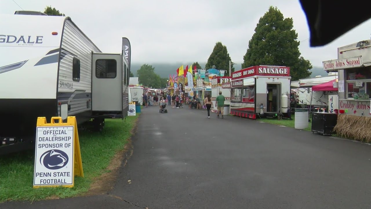 Generations camp out at Centre County Grange Fair - YouTube