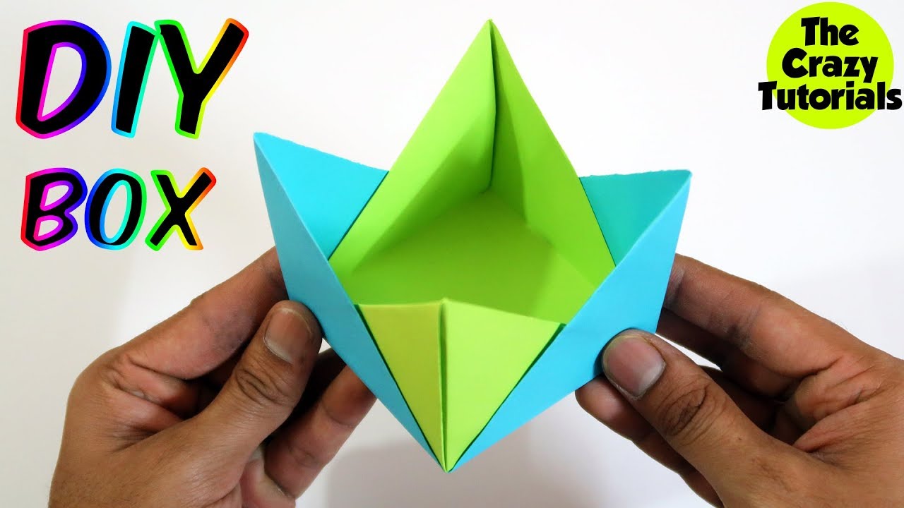 DIY Box : How to make a Paper Box - Easy (DIY) Art & Craft - YouTube