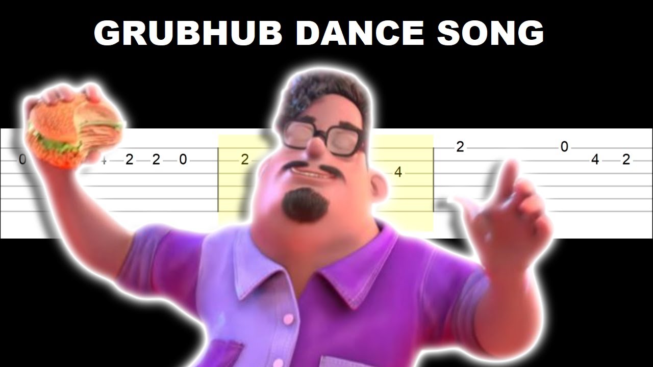 Grubhub Delivery Dance Meme Song (Easy Guitar Tabs Tutorial) - YouTube