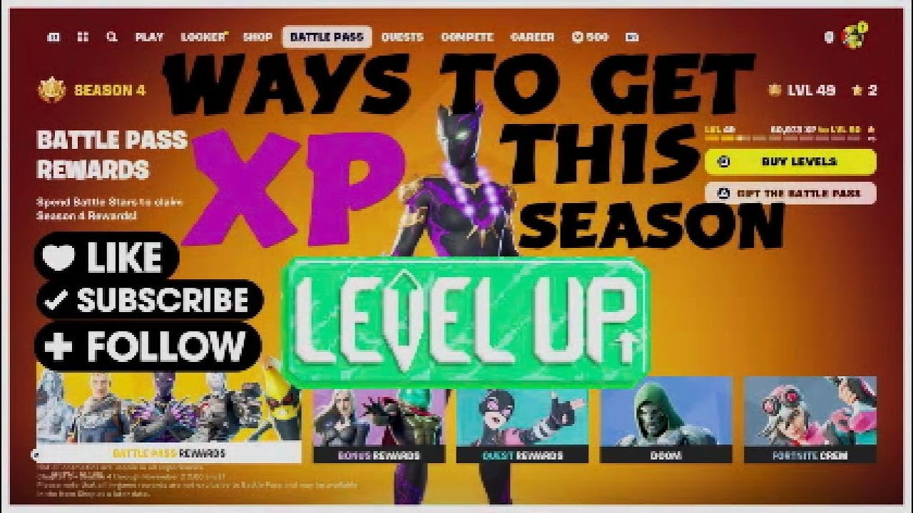 All Current Ways to Get XP in Chapter 5 Season 4!!! - YouTube