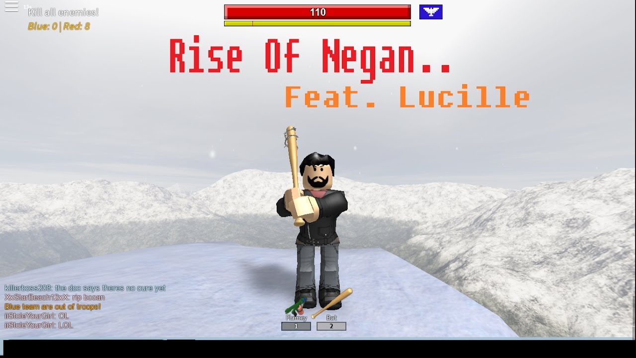 Roblox R2DA|Playing as Negan| - YouTube