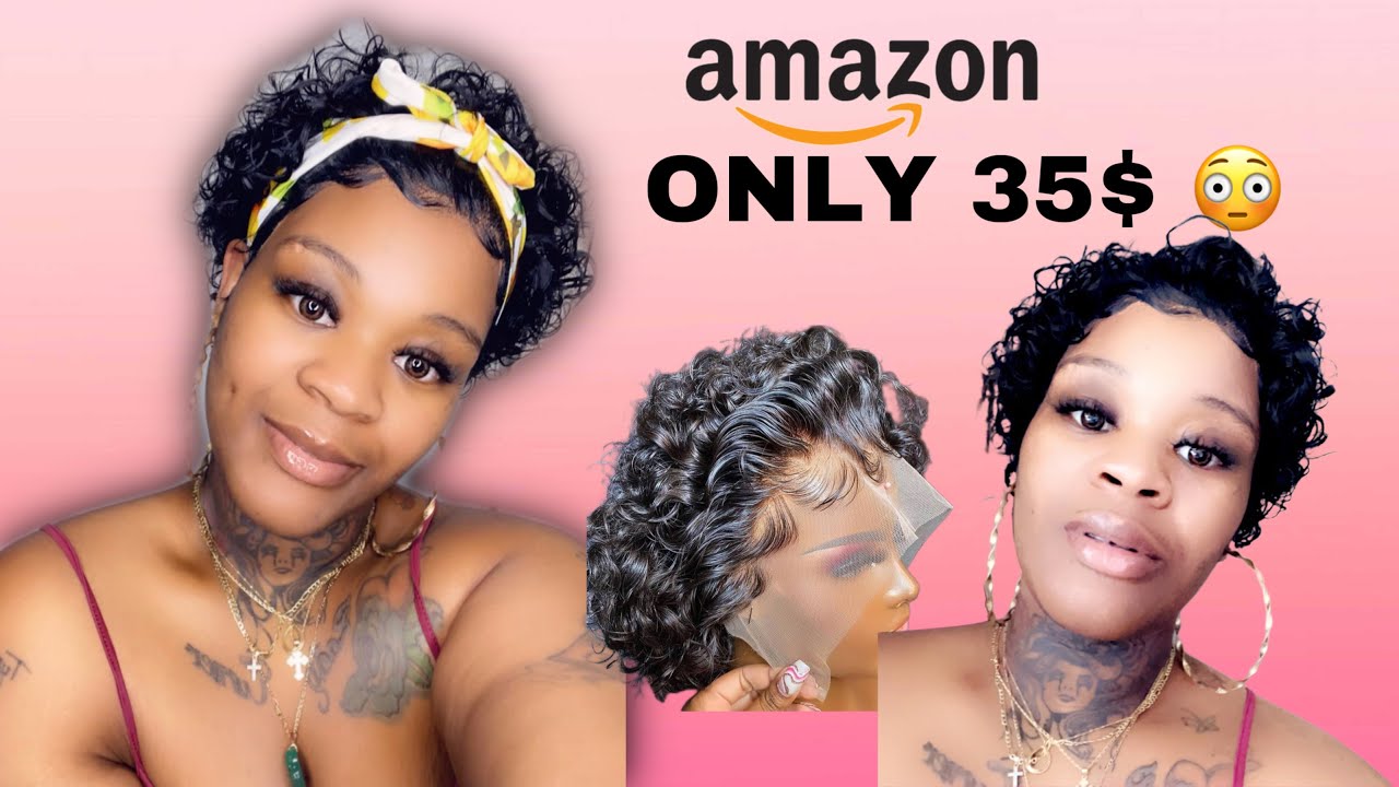 FROM "GRANNY WIG" TO SEXY 6" PIXIE CUT | AMAZON WIG INSTALL| - YouTube
