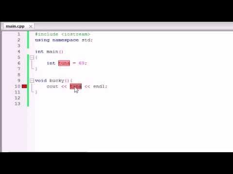 Buckys C++ Programming Tutorials 29 Unary Scope Resolution Operator - YouTube
