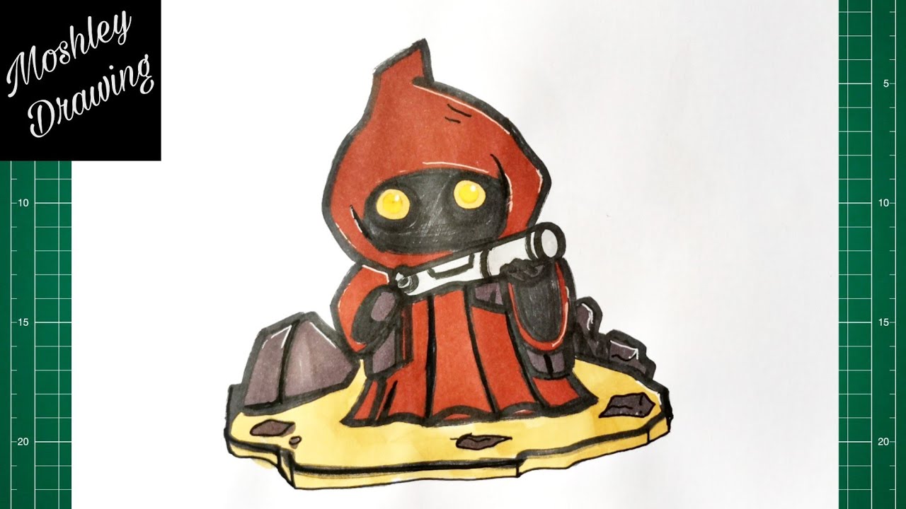 How to Draw a Jawa - Star Wars - YouTube