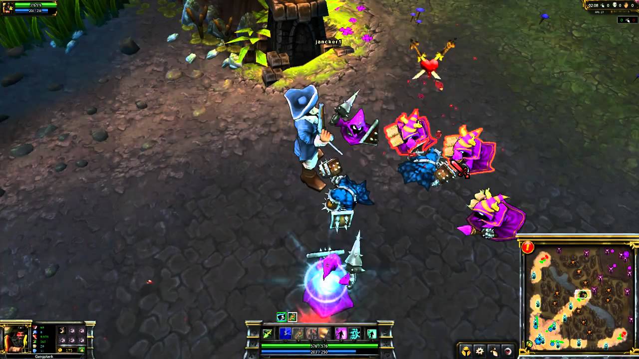 League of Legends: Minuteman Gangplank In Game Skin - YouTube