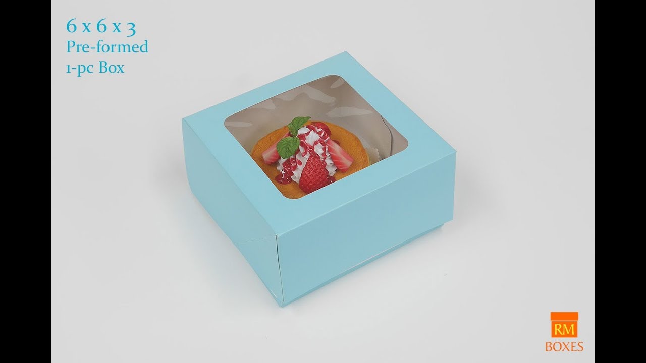 6x6x3 Pre-formed 1-pc Box - YouTube