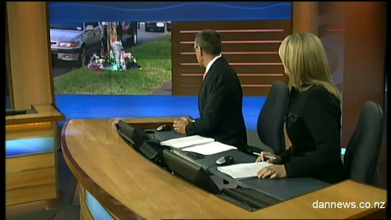News Blooper: One News reporter doesn't know she is on air - YouTube